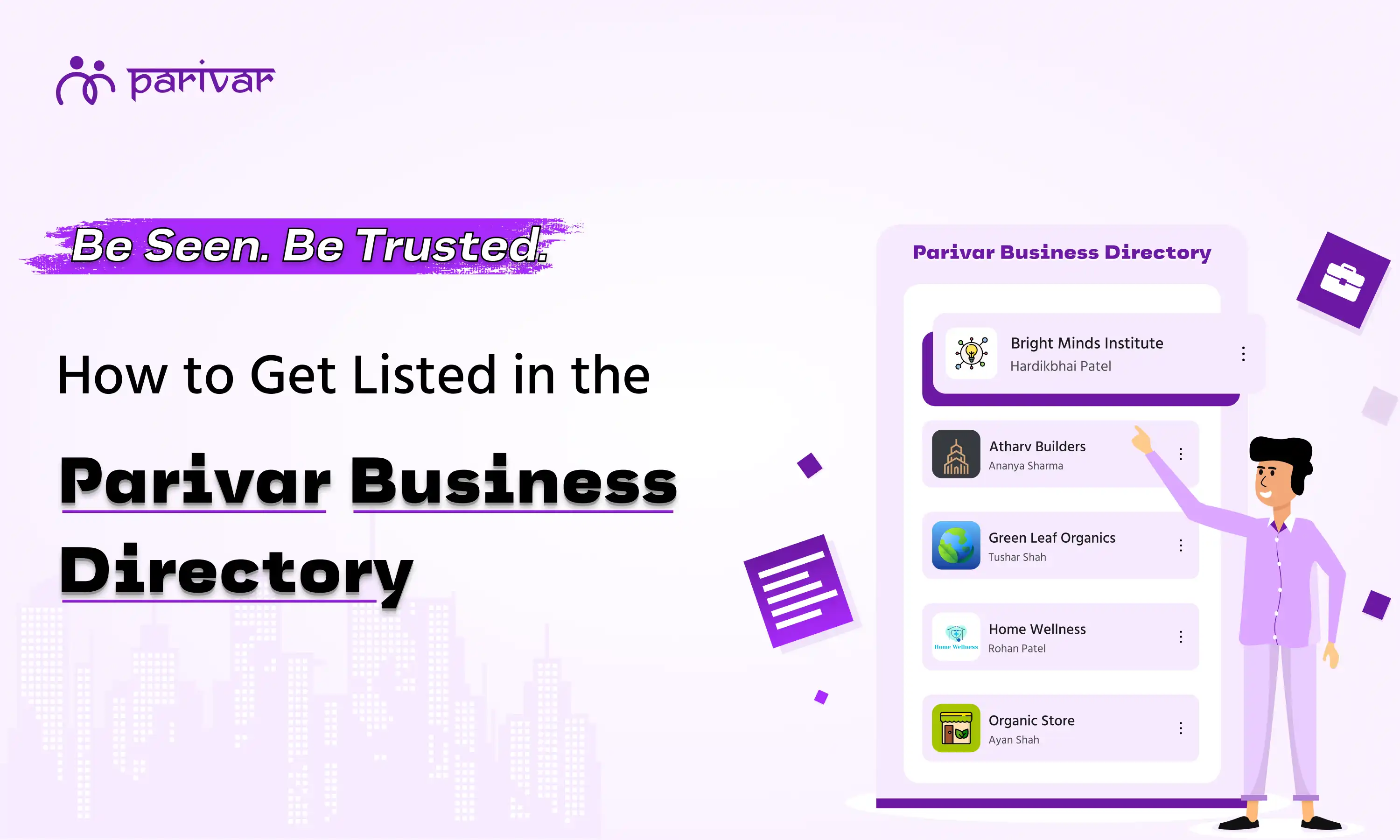 How to Use Business Directory in Parivar to List Your Business